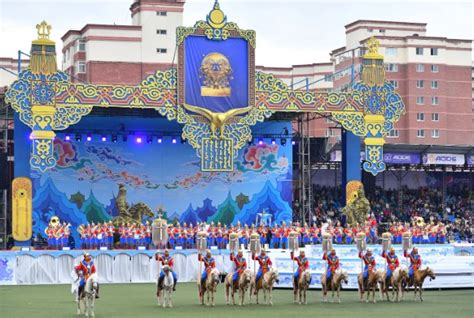 Монгол Улсын Ерөнхийлөгч Ухнаагийн Хүрэлсүх Үндэсний их баяр наадмыг нээж үг хэллээ