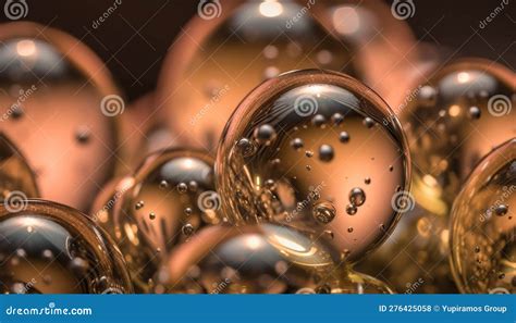 Shiny Multi Colored Sphere Reflects Abstract Pattern Underwater Generated By Ai Stock