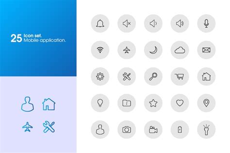 Conjunto De Iconos Botón Multicolor En Estilo Plano Vector Premium