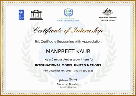 Manpreet Kaur On Linkedin Internship Intern Education Imun