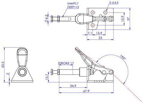 GH AMSS Stainless Steel From The Well Known Stainless Steel Push Pull Toggle Clamp Flat