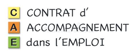 Cae Initials In Colored 3d Cubes With Meaning In French Language Stock Illustration