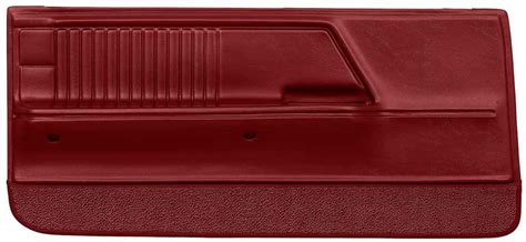 1967 Camaro Firebird Molded Door Panels With Deluxe Interior Red Pair