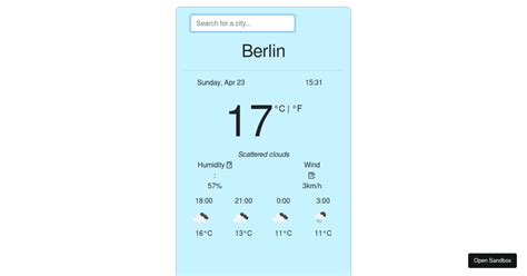 React Icons Weather Examples Codesandbox