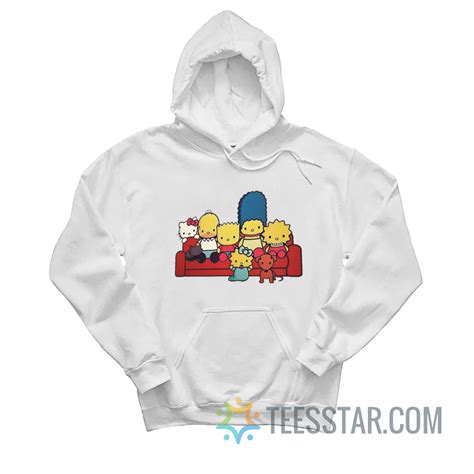 Hello Kitty X The Simpsons Hoodie For Unisex