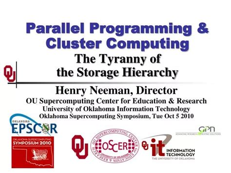 Ppt Maximizing Computing Efficiency Storage Hierarchy In Parallel And Cluster Computing