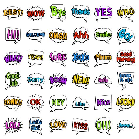Set De Bocadillos De Diálogo Vector Premium
