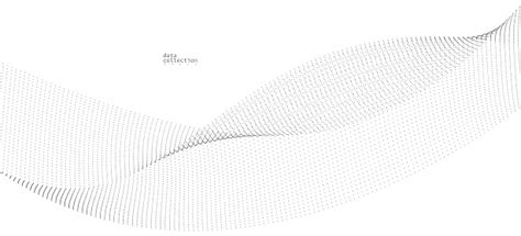 회색 공기 입자 흐름 벡터 디자인 흐르는 점 배열의 물결과 추상적 인 배경 디지털 미래 일러스트 나노 기술 테마 3차원 형태에 대한 스톡 벡터 아트 및 기타 이미지 Istock