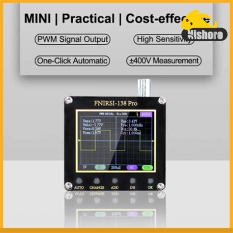Fnirsi 138pro Handheld Portable Oscilloscope 2 4 Inch Display Multi