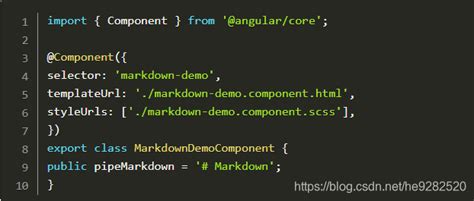 angular12实现markdown显示和编辑 angular markdown csdn博客