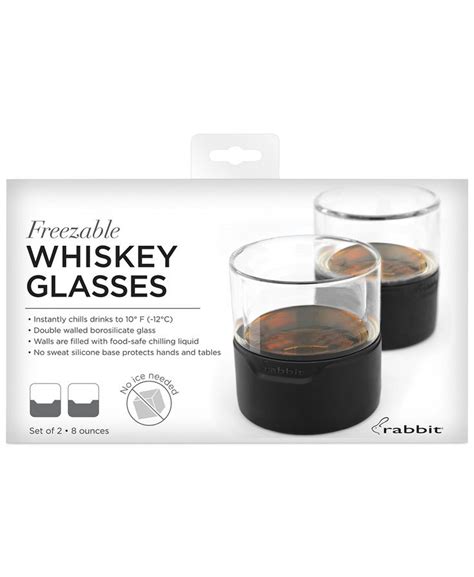 Rabbit Freezable Whiskey Glasses Set Of 2 Macys Whiskey Drinks