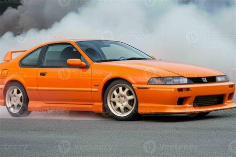 sport car honda prelude jdm ai generative pro photo 33199694 stock