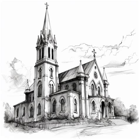 Catholic Church Drawing