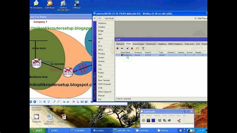 Mikrotik Routers Ospf Virtual Link Configuration Ospf Setup Youtube