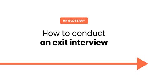 How To Conduct An Exit Interview HR Glossary