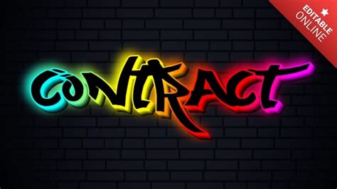Contract Text Effect Generator