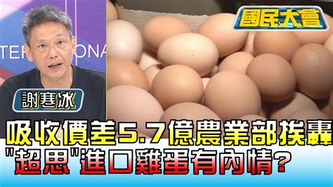吸收價差57億農業部挨轟超思進口雞蛋有內情 國民大會 20230829 14 Youtube