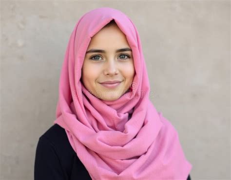 Arabic Girl Covered In Beautiful Pink Hijab Pretty Cute Young Muslim