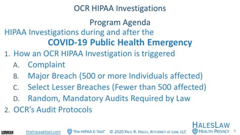 What Ocrs Hipaa Audit Protocol Is And How It Covers The Hipaa Rules