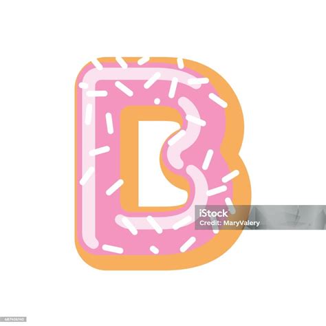 편지 B 도넛 폰트입니다 도넛형 알파벳입니다 달콤한 글자입니다 캔디 Abc 가입 0명에 대한 스톡 벡터 아트 및 기타 이미지 0명 갈색 도넛 Istock