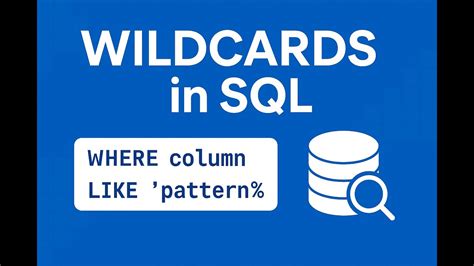 Sql Wildcards Explained Use For Pattern Matching Sql Like