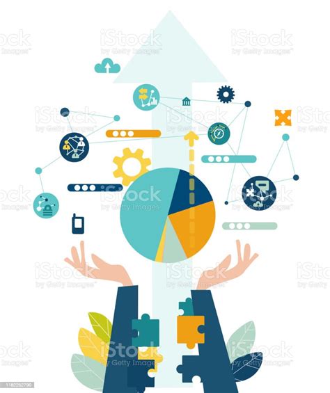 성장 차트를 들고 사업가 손 데이터베이스 지원 및 제어 아이디어 개선 및 함께 개념을 작업 행동에 비즈니스 사람들의 컬렉션입니다