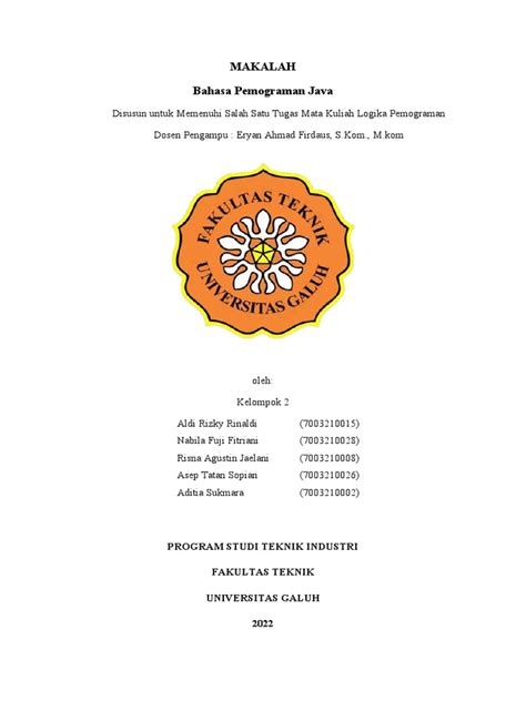 Makalah Lp Java Kelompok 2 Pdf