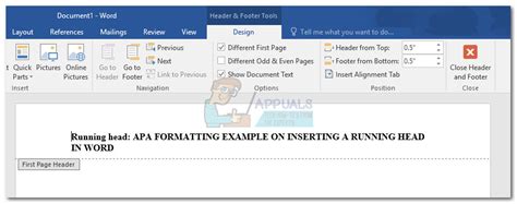 How To Insert A Running Head For APA Style In Word