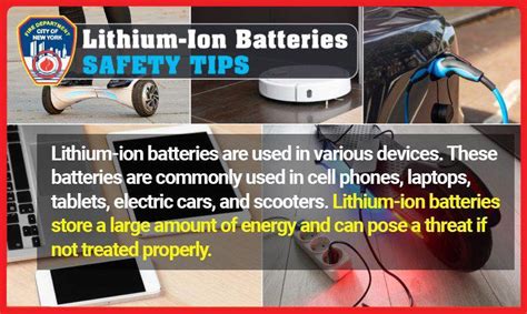 Lithium Ion Battery Safety Dunn S Corners Fire Department
