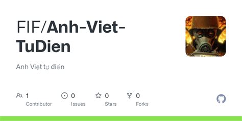 GitHub FIF Anh Viet TuDien Anh Việt tự điển