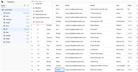 export table data from retool database retool docs