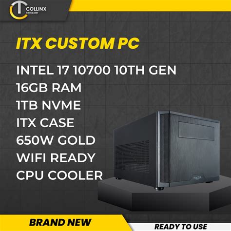 [ Itx Mini Pc Build J ] Intel Core I7 10700 10th Gen Desktop 16gb Ram Ready To Use Collinx