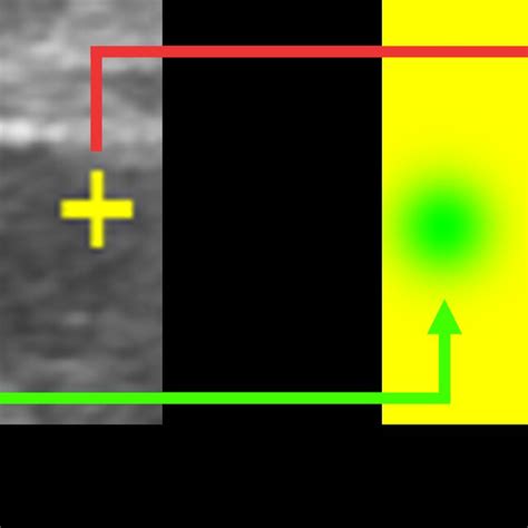 saliency map showing the location of salient landmarks the position of