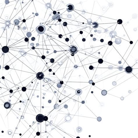 Abstract Network Connection Structure Clipart On White Background Premium Ai Generated Image