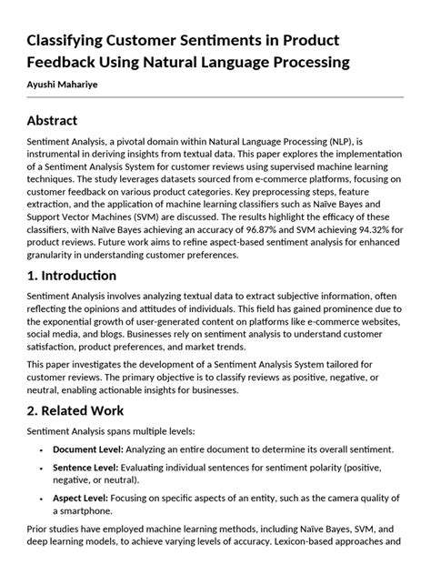 Reserach Paper Pdf Support Vector Machine Cognitive Science