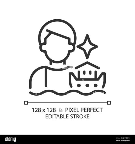 Flood Pixel Perfect Linear Icon Stock Vector Image And Art Alamy