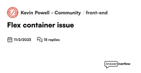 Flex Container Issue Kevin Powell Community