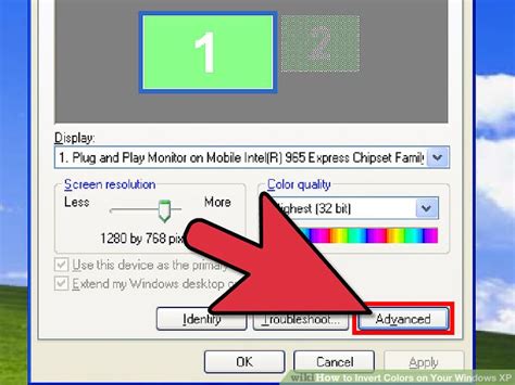 How To Invert Colors On Your Windows XP With Pictures WikiHow