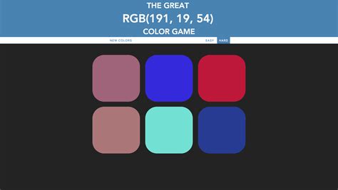 Github 7princekumarcolorgame Rgb Color Guessing Game