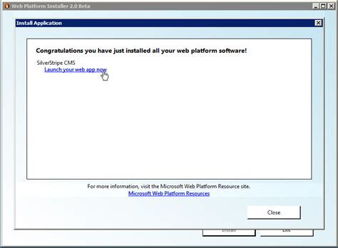 Installing On Windows Now Easier Thanks To Microsoft Web Platform Installer Silverstripe Cms