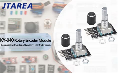 Jtarea Ky 040 Rotary Encoder Module 360 Degree Switch Encoders With Knob Cap Brick