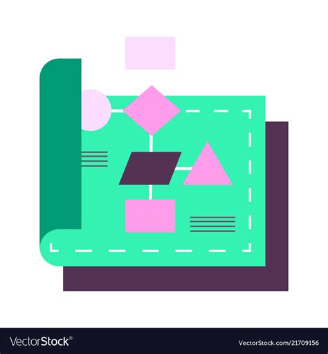 Flowchart Flat Royalty Free Vector Image VectorStock