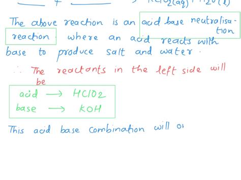 Solved Predict The Reactants Of This Chemical Reaction That Is Fill In The Left Side Of The