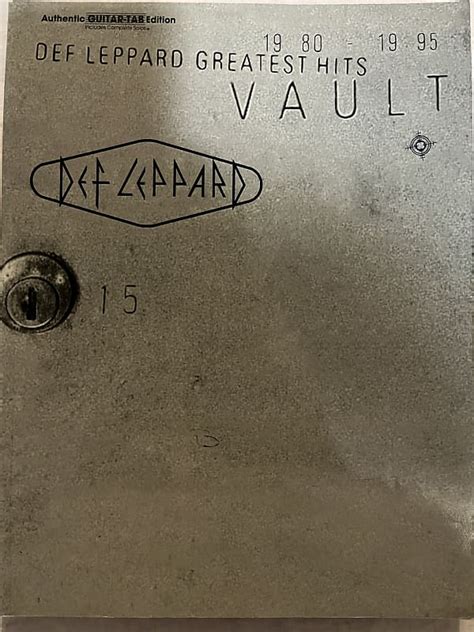 Def Leppard Vault Guitar Tab Tablature Book Reverb