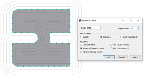 geometry editing dynamic offset tool