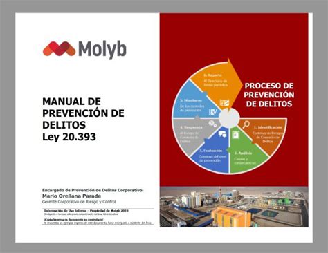 Modelo De Prevención De Delitos De Molyb Ley 20393 Molyb