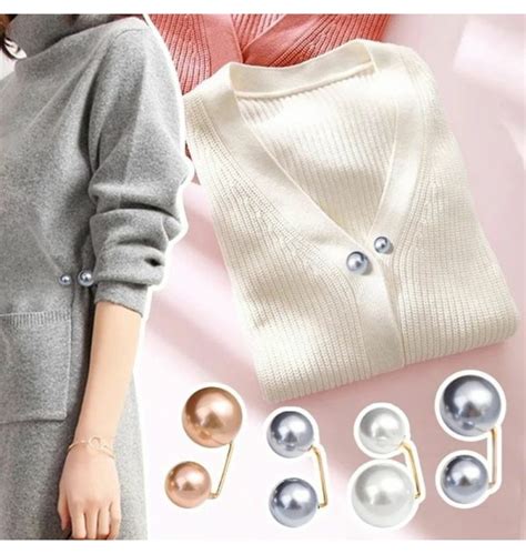 헤어 바나나 미니 집게 왕리본 머리 핀 도매 여성 의류의 액세서리 더블 진주 금속 브로치 고정 안전 스카프 클립 드레스 장식 보석 티몬