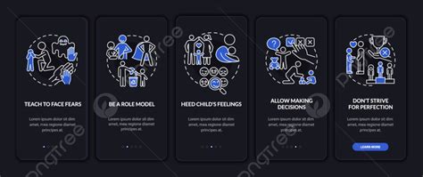 Bringing Up Advice Onboarding Mobile App Page Screen Brochure Template Download On Pngtree