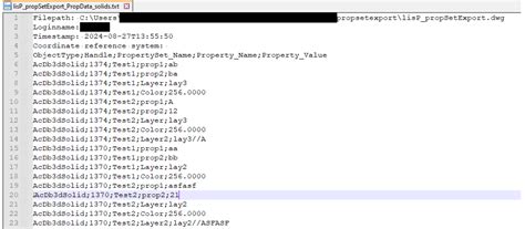 Solved Lisp For Export Of Property Sets In Civil3d Or Vanilla Acad