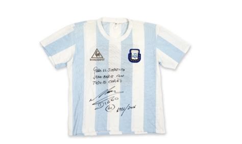 Subastan La Ic Nica Camiseta De Maradona Del Mundial De M Xico Notigram